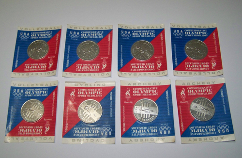 Lot Of 8 1996 General Mills USA Olympics Commemorative Coins Various ...