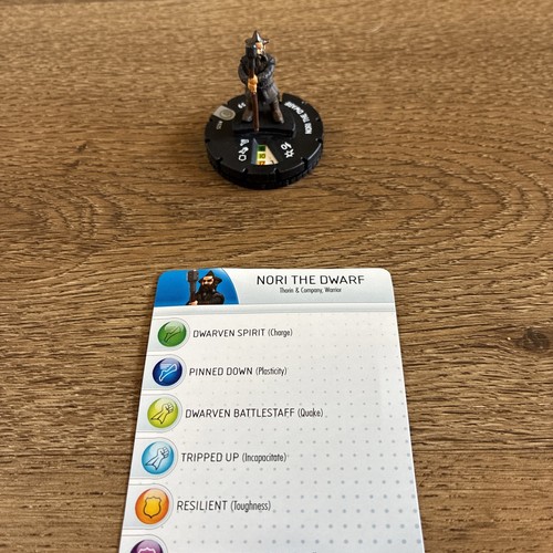 NORI DWARF 25 HEROCLIX HOBBIT Unexpected Journey set Miniature Figure ...