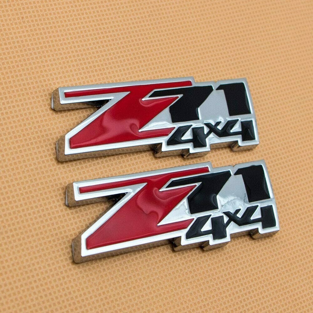 Pair Set Z71 4x4 Letter Emblems 3D Door Tailgate For 2005-2013 Suburban ...