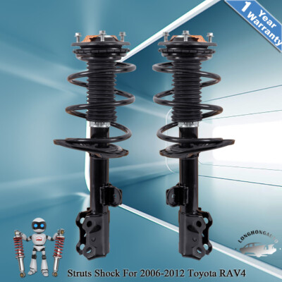 Pair Front Complete Shock Absorbers Assembly For 2006-2012 Toyota RAV4 ...