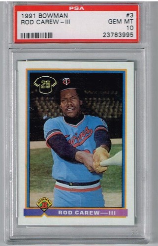 1991 Bowman Rod Carew I II PSA 10 | eBay