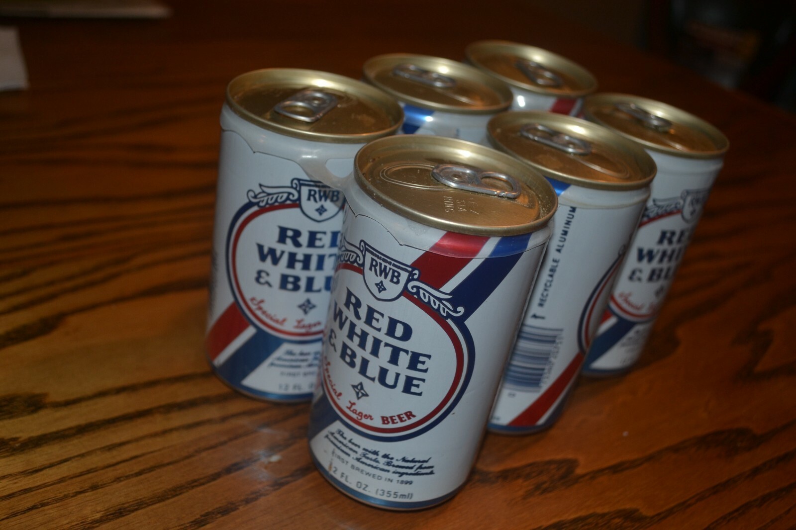 red white & blue beer cans | eBay