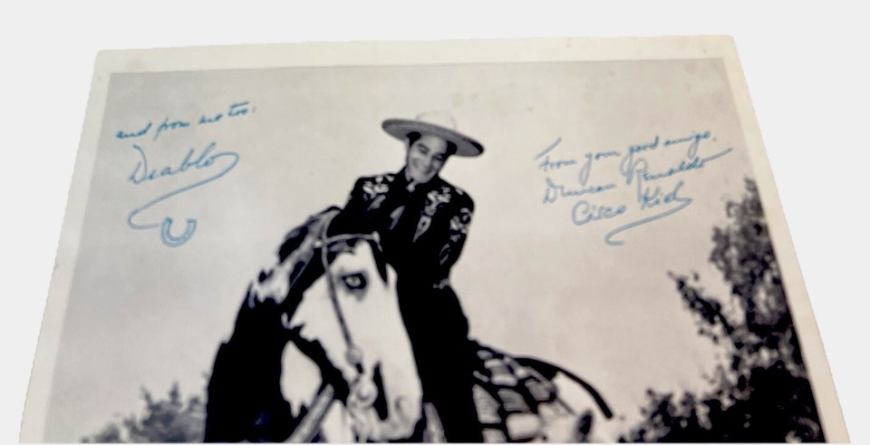 "Cisco Kid" Duncan Renaldo and Diablo 8x10 Autographed Photo Signed ...