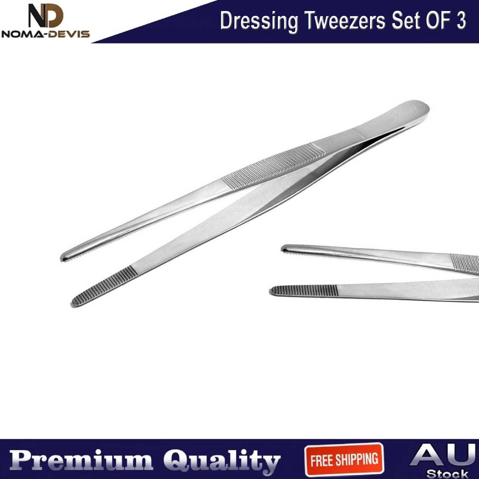 Surgical Dressing Tweezers Tip Tissue Thumb Serrated Tip Medical ...