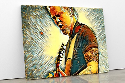 James Hetfield Guitar Singer Frontman Canvas Wall Art Picture Poster ...