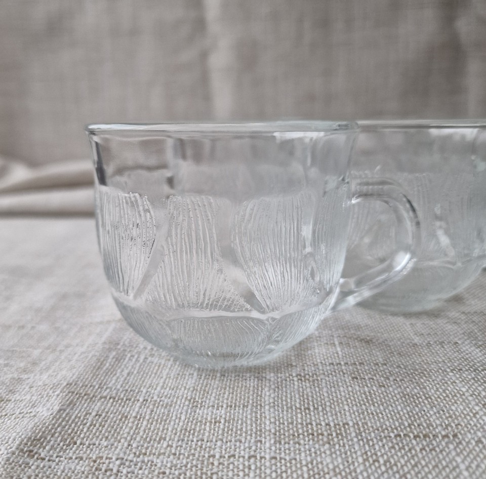 Arcoroc France Eight Glasses Punch Set | eBay UK