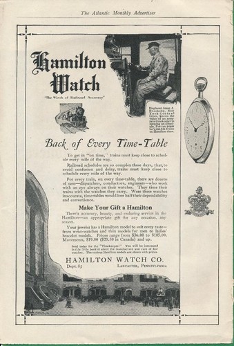 Magazine Ad - 1919 - Hamilton Watches - (#3) | eBay