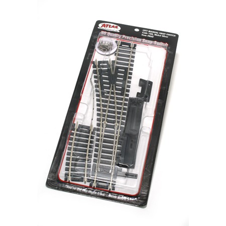 Atlas Model Railroad HO Code 100 Manual Left-Hand Switch ATL860 HO ...