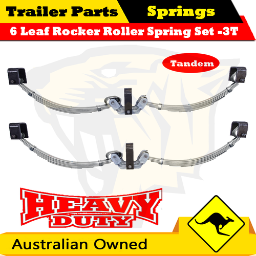 Superior 6 Leaf Rocker Roller Tandem Trailer Spring Set Dac - RATED AT ...