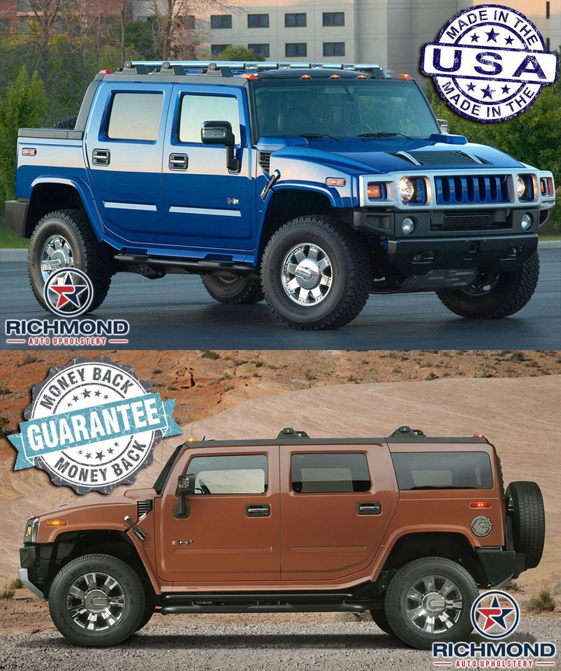 2008-2009 Hummer H2 SUV SUT -Driver Side Bottom Genuine Leather Seat ...