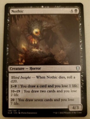 1x Nothic CLB Battle for Baldur's Gate MTG Magic the Gathering NM | eBay