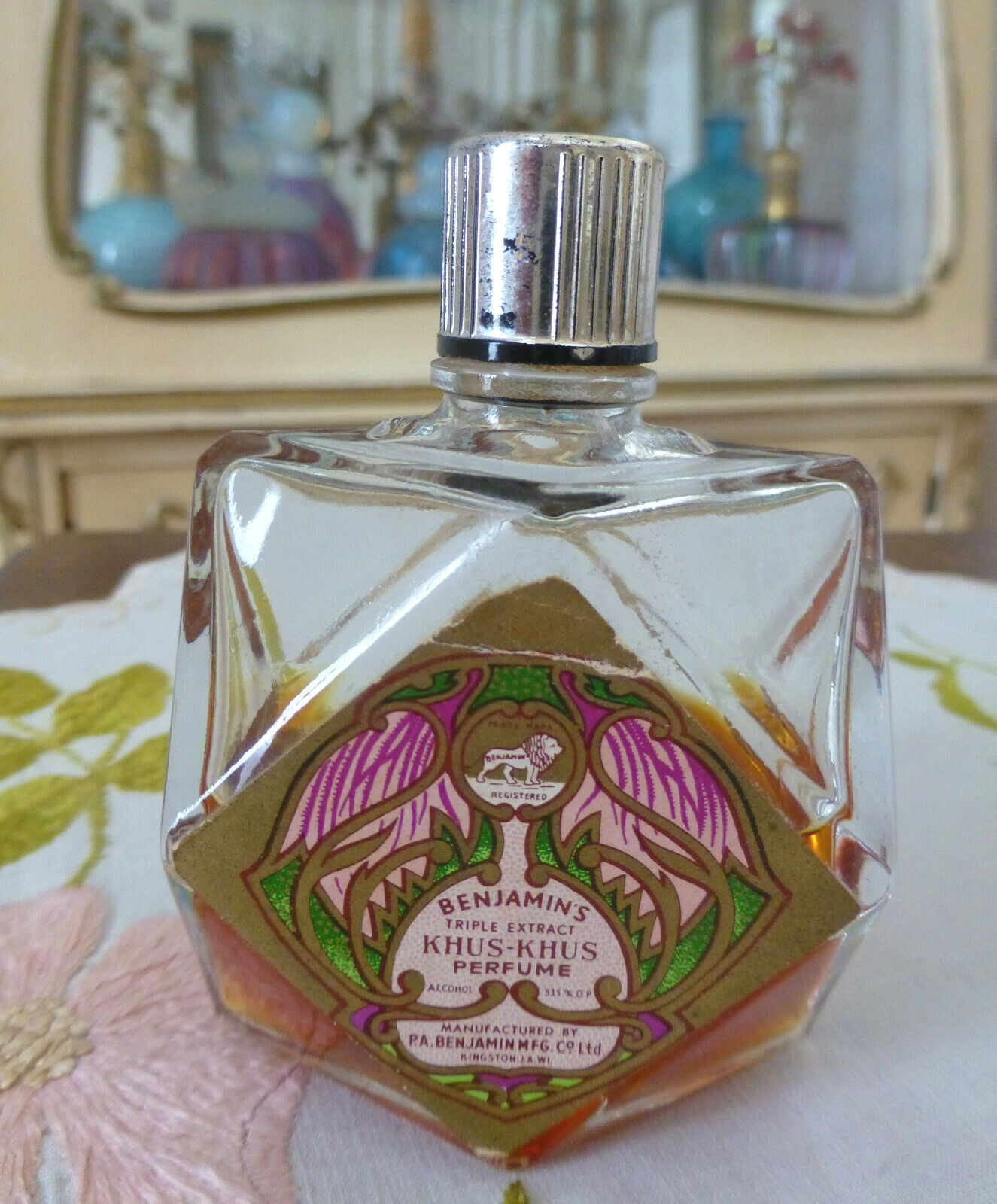 VTG Benjamin’s Triple Extract Extrait KHUS KHUS Perfume 2 Oz 60ml (CB&T ...