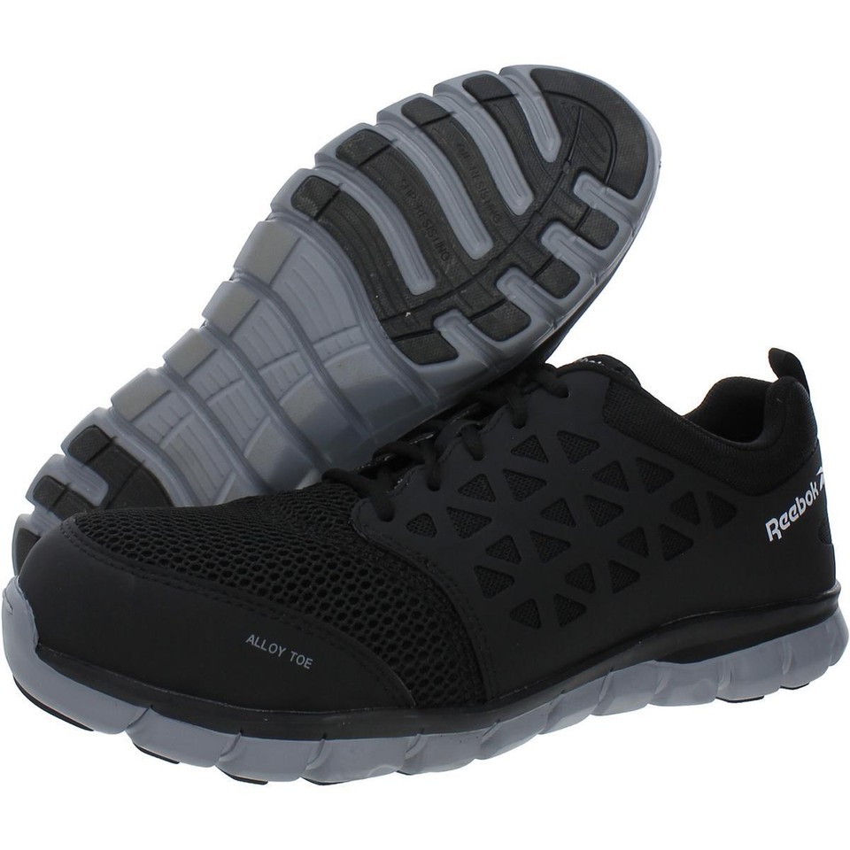 Reebok Mens Sublite Alloy Toe Trainers Work & Safety Shoes Sneakers ...