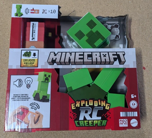 Minecraft Exploding Creeper RC Car & DLC Code Mattel - In Hand - Free ...