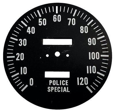 Vintage Panhead Shovelhead Police Special Speedometer Face Plate | eBay