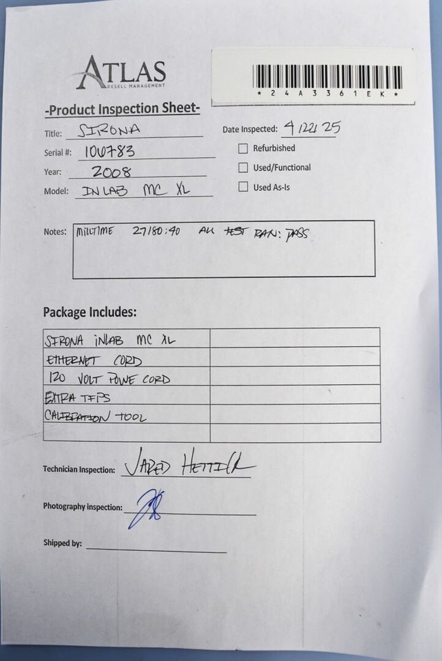 Sirona CEREC inLab MC XL Dental Milling Machine for CAD/CAM Dentistry ...