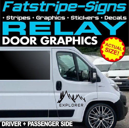 fits Citroen Relay Graphics Stickers Decals Camper Van Motorhome Door ...