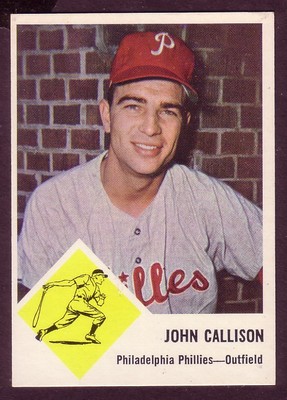 1963 FLEER JOHN CALLISON CARD NO:51 NEAR MINT CONDITION | eBay