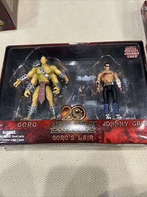 Mortal Kombat Goro's Lair - Goro & Johnny Cage 2-pack 20th Anniversary ...