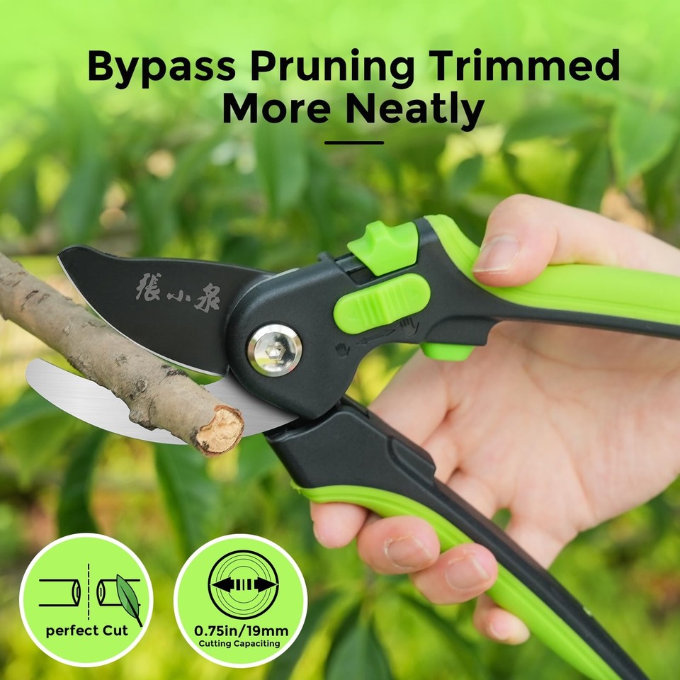 Pruning Shears for Gardening, Handheld Garden Scissors with Sharp Rust ...