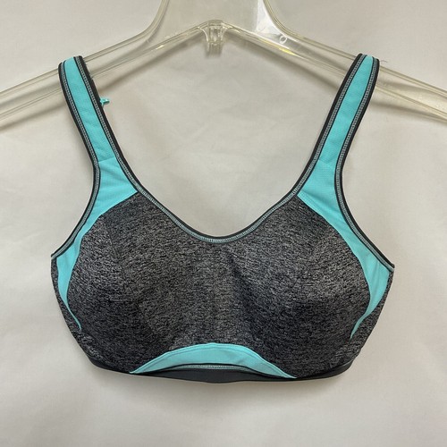Freya Active 32G Sports Bra Grey Aqua Blue Epic Underwire 4004 Full ...