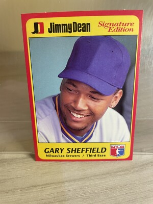1991 Jimmy Dean Signature Ed. #7 Gary SHEFFIELD Brewers F229 | eBay
