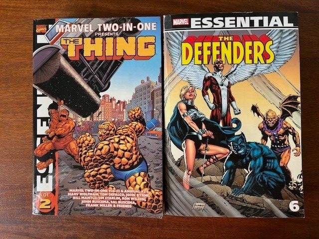 Marvel Lot ~ 2 Marvel Essential Books ~ The Defenders Vol. 6 & The ...