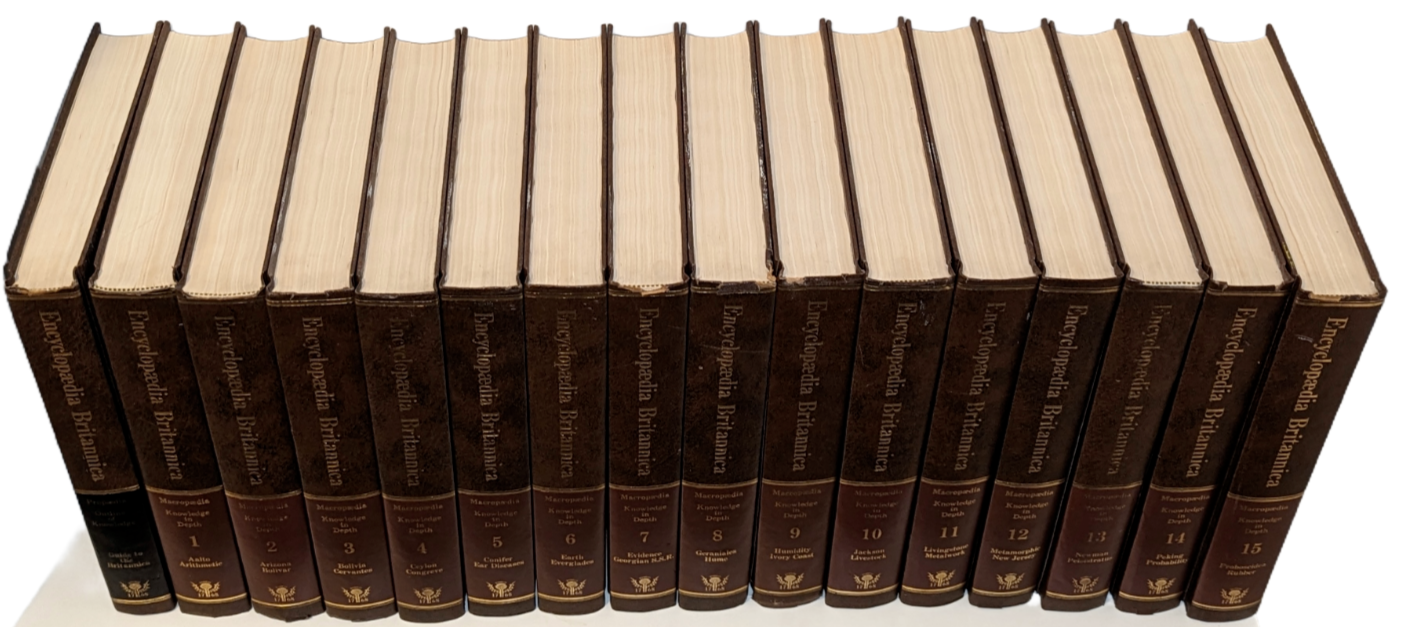 55 Vol Encyclopedia Britannica 15th Ed 1975: Complete 30 Book Set, 25 ...