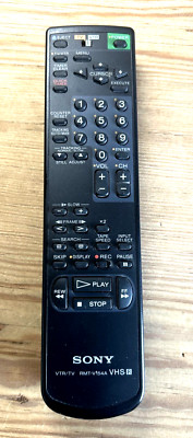SONY RMT-V154A VTR/TV VHS Remote Control - OEM Tested | eBay
