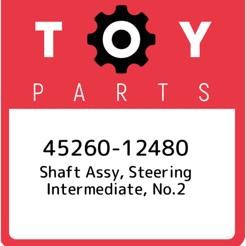 45260-12480 Toyota Shaft assy, steering intermediate, no.2 4526012480 ...