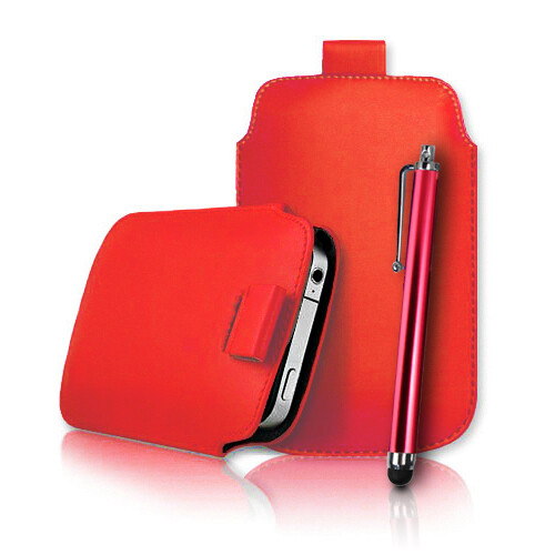 QUALITY LEATHER PULL TAB CASE COVER POUCH & PEN FOR NOKIA & DORO PHONES ...