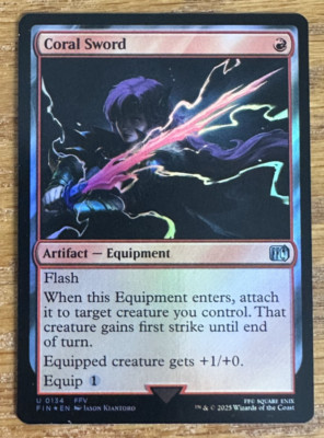 MTG Final Fantasy, Coral Sword - Foil | eBay Australia