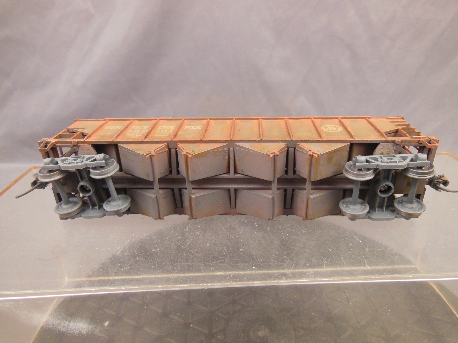 HO SCALE PENNSYLVANIA 262931 4-BAY QUAD HOPPER NICELY WEATHERED | eBay