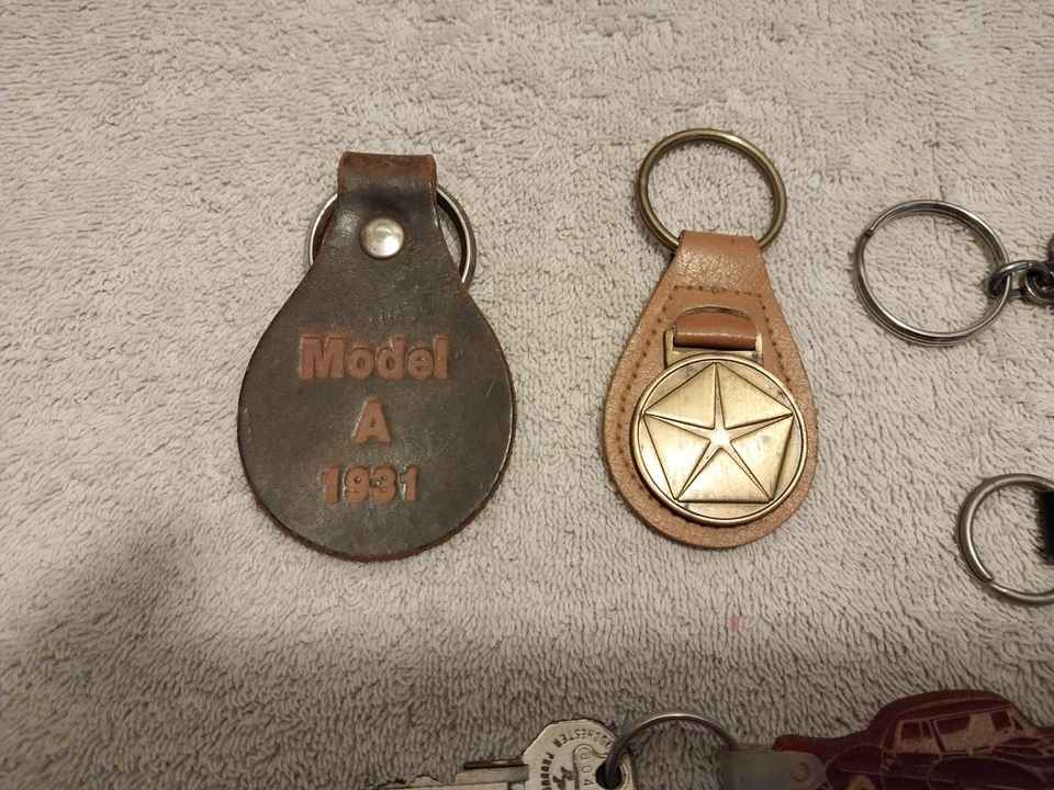 Vintage Keychain Lot Car Advertising Corvette Pontiac Crysler Rally ...
