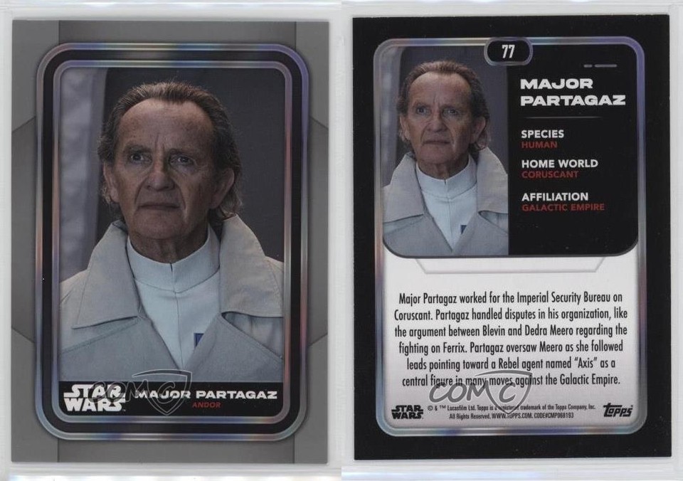 2023 Topps Star Wars Major Partagaz #77 0c41 | eBay