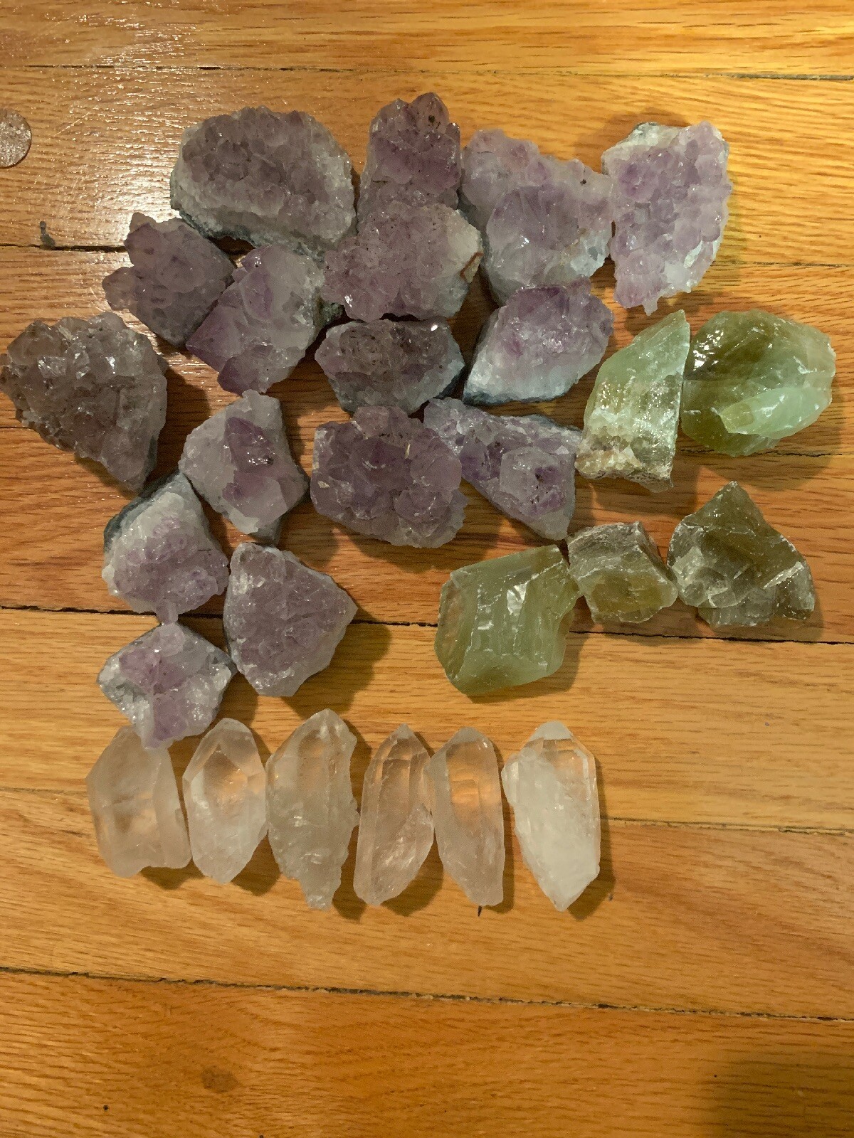 amethyst And Crystal Spikes. 5 Lbs | eBay