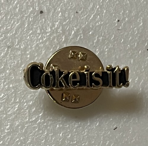 Vintage Coke Is It Coca Cola Metal Lapel Pin Button | eBay
