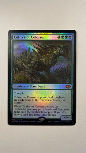 MTG Innistrad Crimson Vow Cultivator Colossus Foil 195/277 Magic the ...