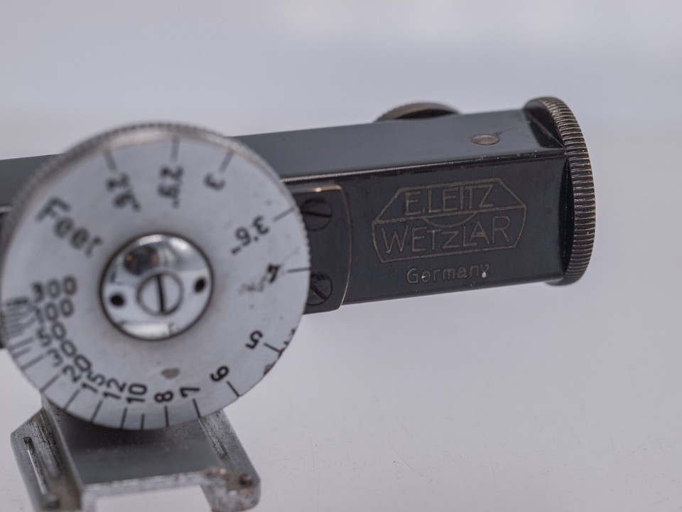Leitz Leica FOKOS External Shoe Mounted Rangefinder Black Paint w/ Rare ...