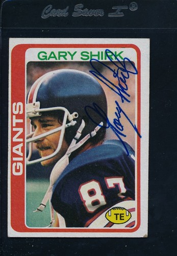 1978 Topps #54 Gary Shirk Giants Signed Auto *31629 | eBay