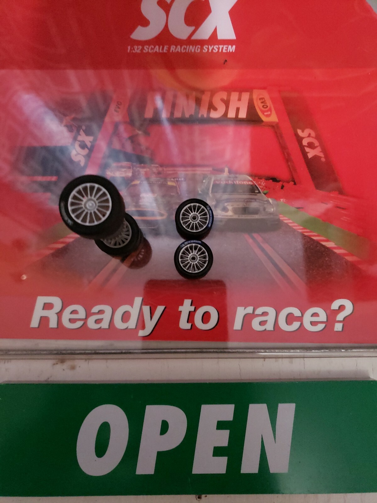 Scx Digital wos analog corvette front wheel/rear axle with tires | eBay