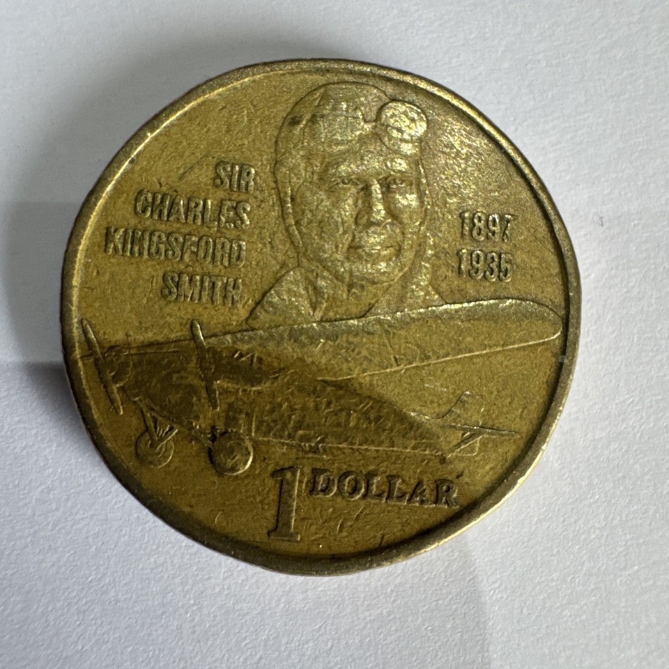 Rare Australian 1997 Sir Charles Kingsford Smith $1 Coin circulated ...