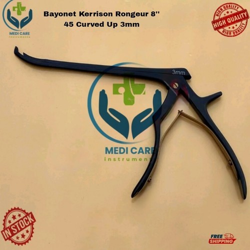 Spine Surgery Bayonet Kerrison Rongeur 8'' 45 Curved Up 3mm Surgical ...