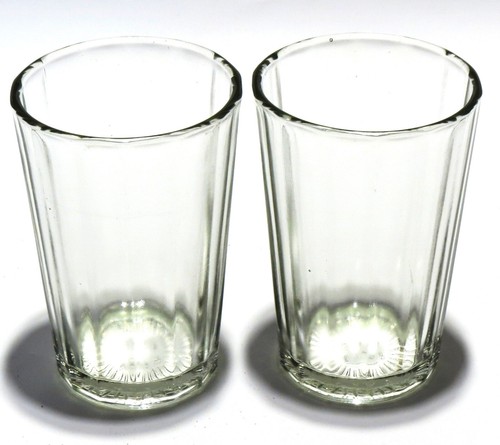 two 14 faceted 200ml Tea Glass Graneniy stakan stopka for vodka exUSSR ...