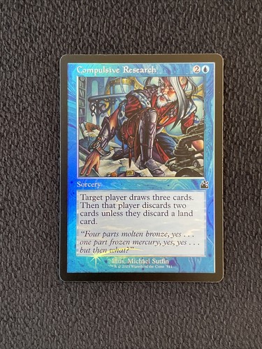MTG Compulsive Research (Retro Frame) Foil Ravnica Remastered RVR NM | eBay