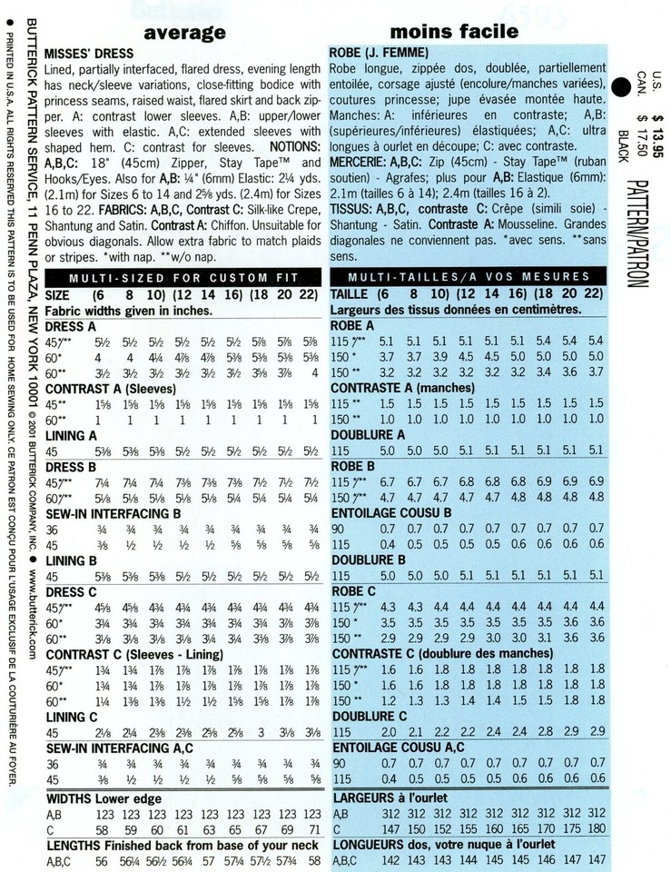 Butterick 6593 Gothic Renaissance Gown w Angel Sleeves Sz 6-10 UNCUT ...