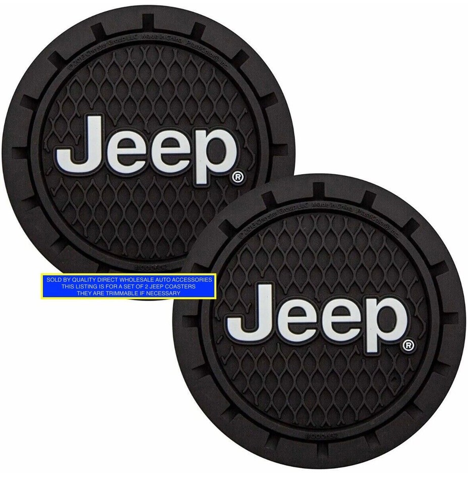 Jeep AUTHENTIC MOPAR Car Auto Coaster Cupholder Coasters Cupholders ...