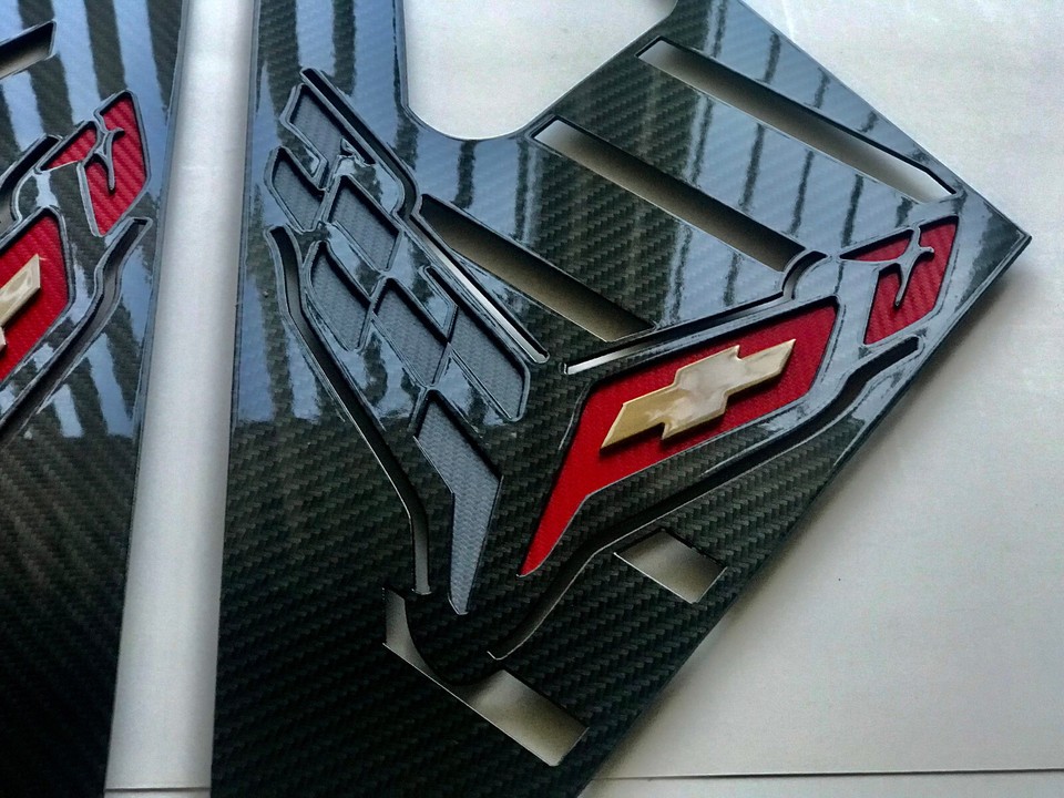 2020/24 CORVETTE C8 ENGINE COVER APPEARANCE PKG. DARK CARBON FIBER NEW ...