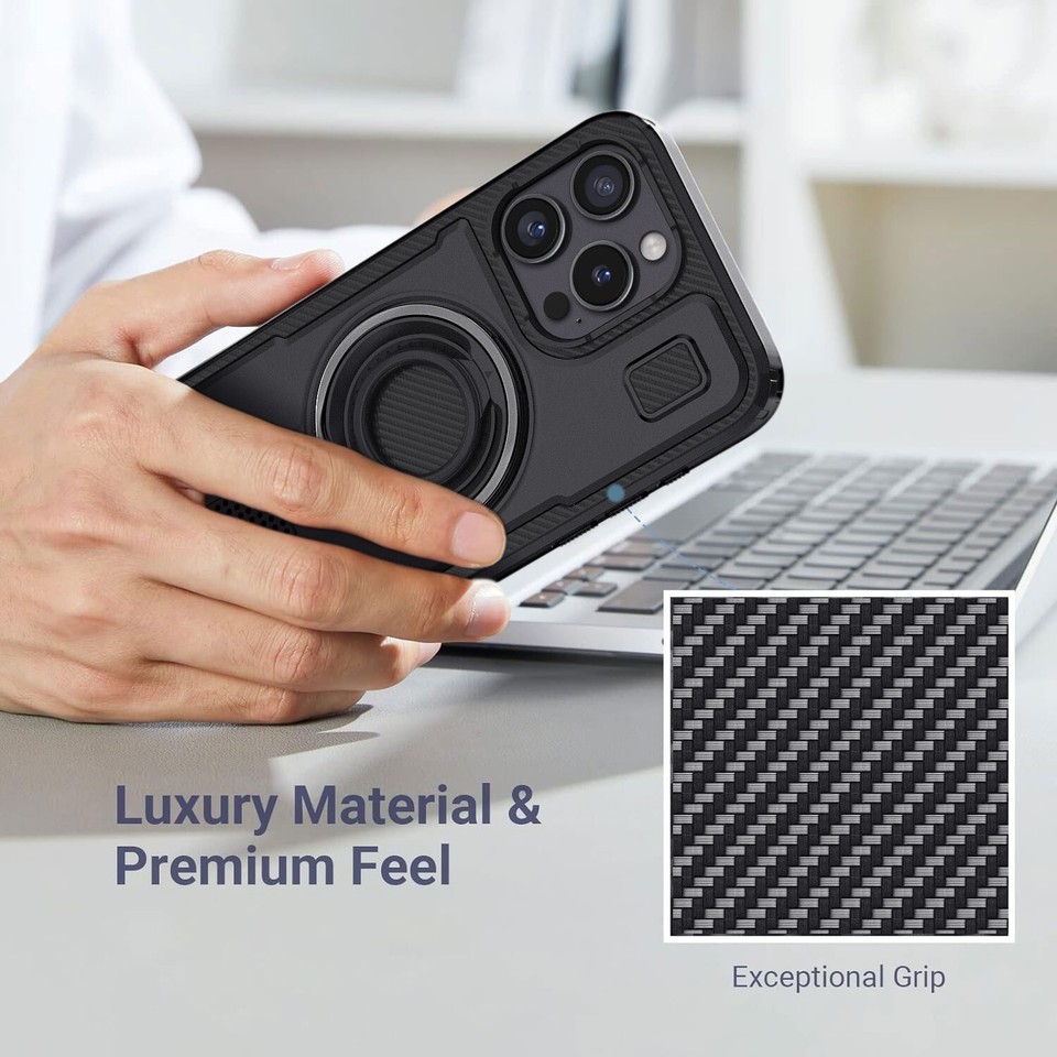 For iPhone 14/Plus/Pro/Pro Max Heavy Duty Kickstand Case Cover Screen ...