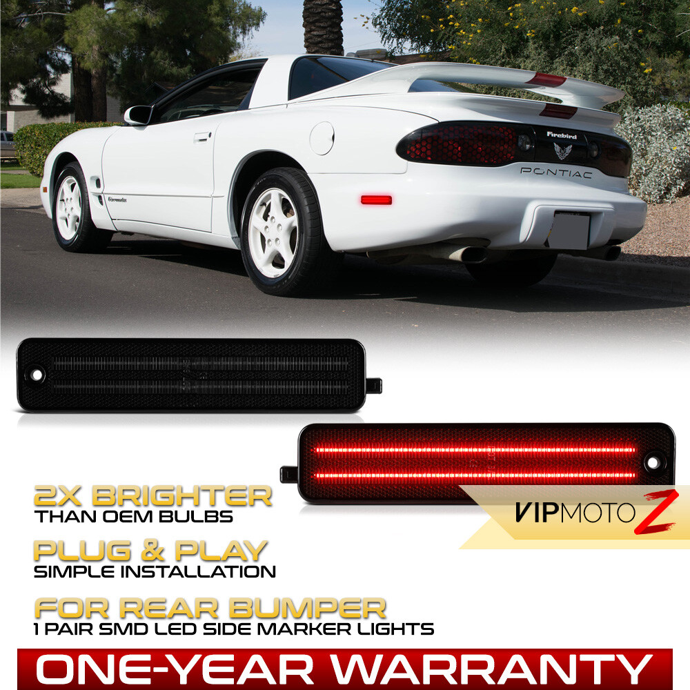 Full LED Rear Red Smoked Side Marker Lights Set For 1998-2002 Sunfire ...